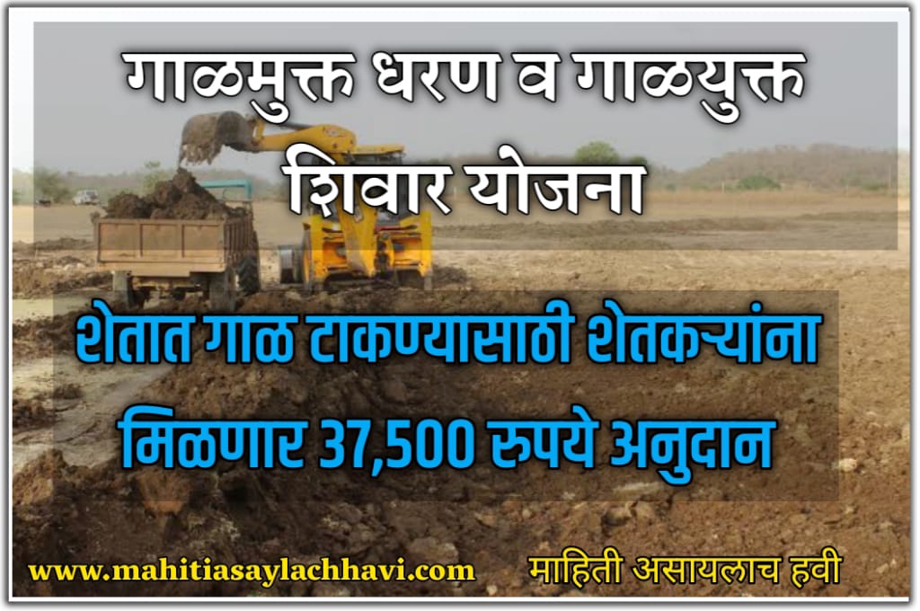 Galmukt Dharan & Galyukt Shivar Yojana गाळमुक्त धरण व गाळयुक्त शिवार ...