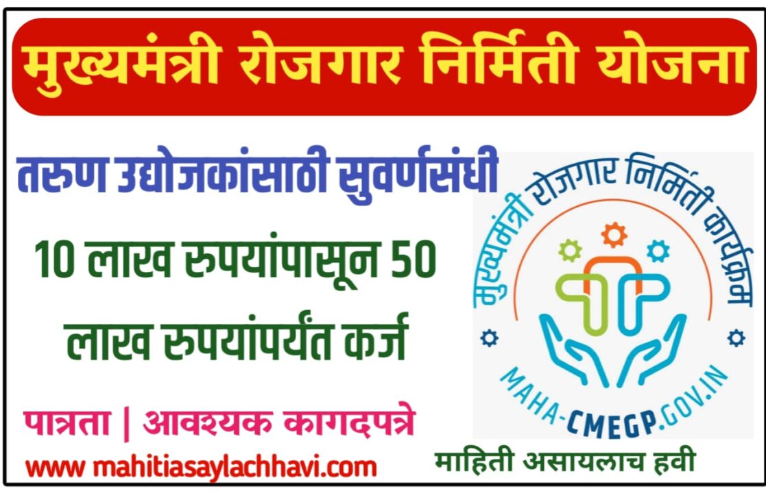 CMEGP scheme राज्य शासनाच्या भक्कम सहकार्याने युवक/युवतींना उद्योजक बनण्याची सुवर्णसंधी | सरकारी ...
